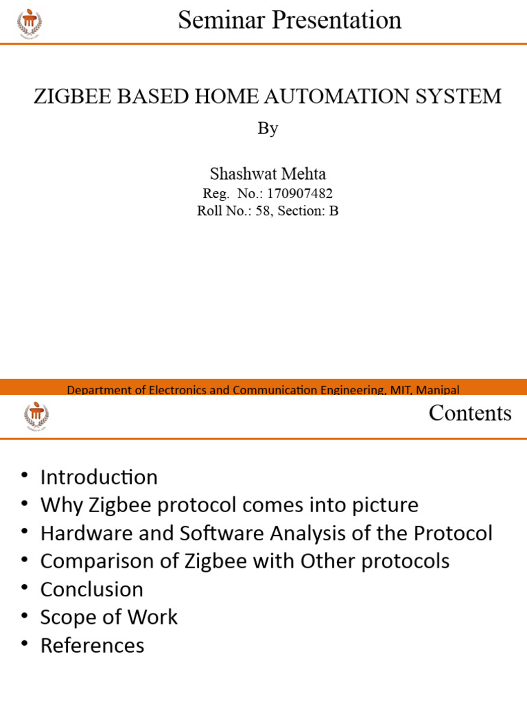 ZigBee Based Home Automation | PDF