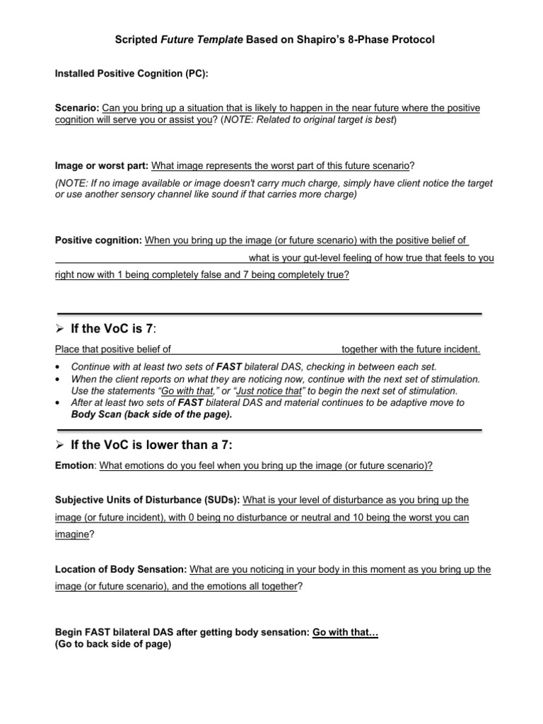 Phase 8 Scripted Future Template Fillable | PDF | Feeling | Neuroscience