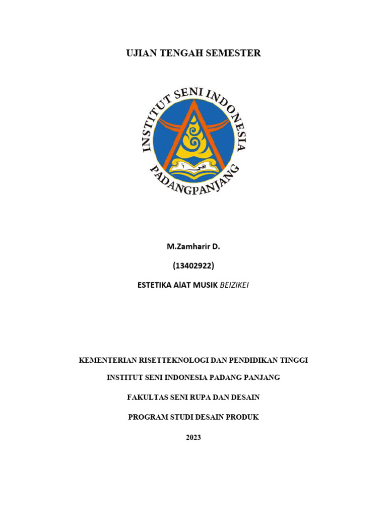 MAKALAH Estetika Uts | PDF | Kajian Bahasa Asing