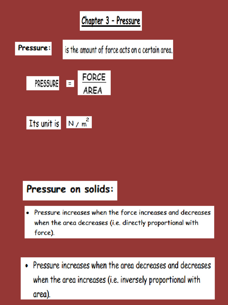Pressure | PDF