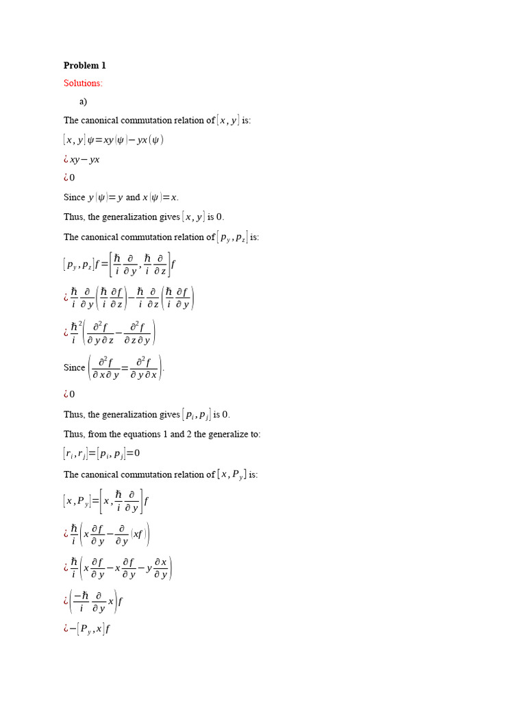 Chapter 4 Problems | PDF | Angular Momentum | Mathematical Physics