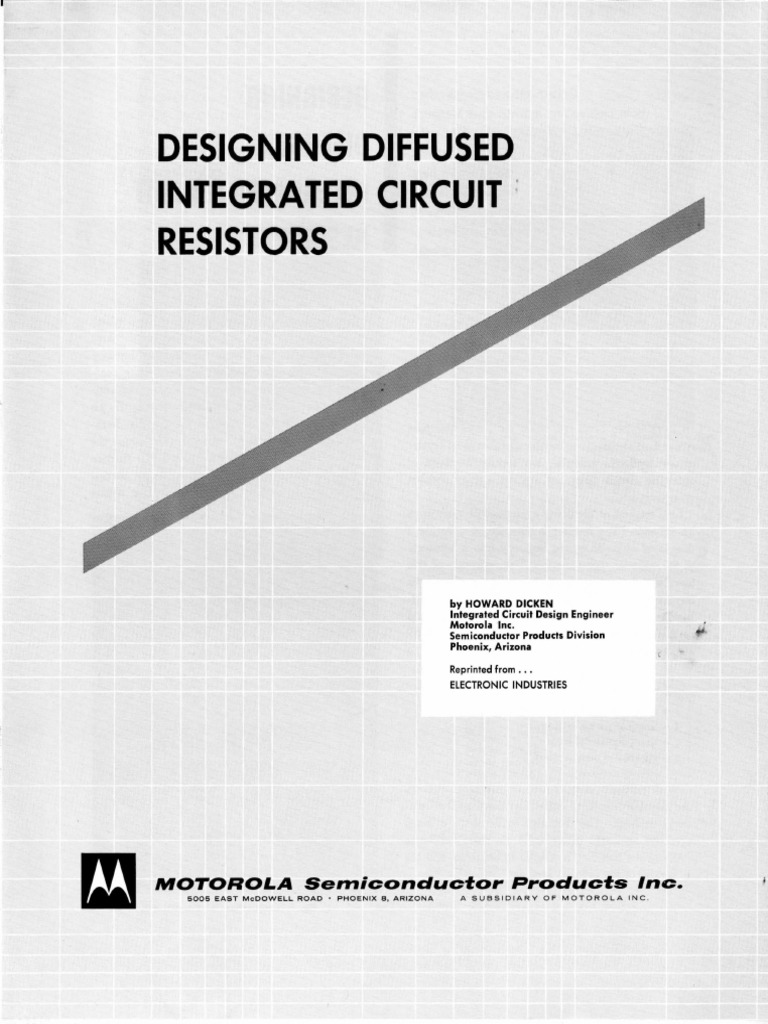 Designing Diffused Integrated Circuit Resistors Dec1962 | PDF