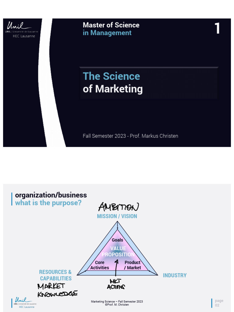1b. The Science of Marketing (With Notes) | PDF | Marketing | Statistics
