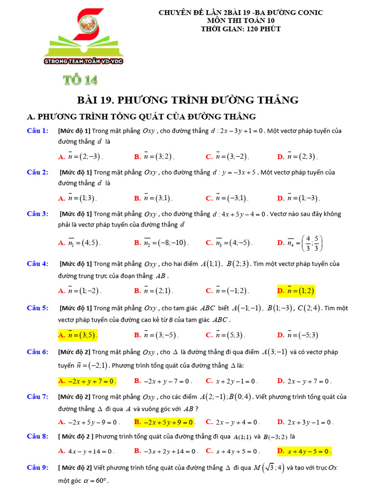 T 14 DA Bai 19 PT Duong Thang LĐ | PDF