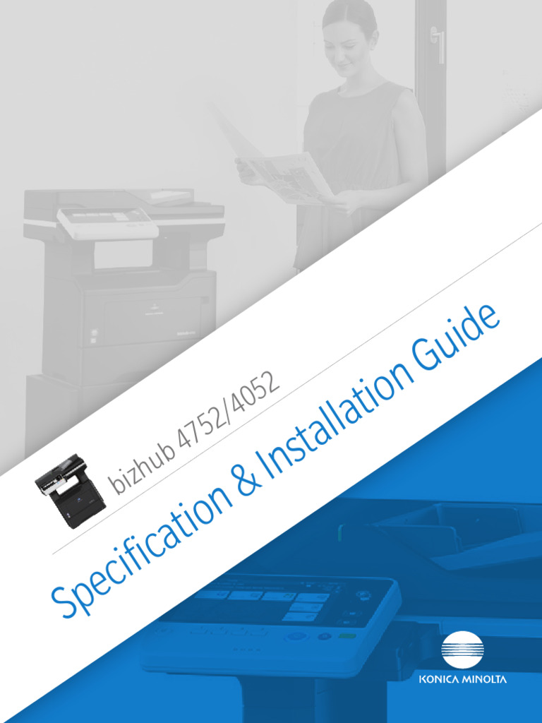 Bizhub 4752 4052 Spec Installation Guide Dsbls | PDF | Image Scanner ...