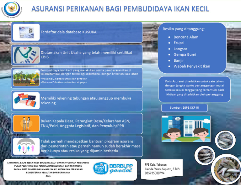 Leaflet Asuransi Pembudidaya Ikan Kecil | PDF