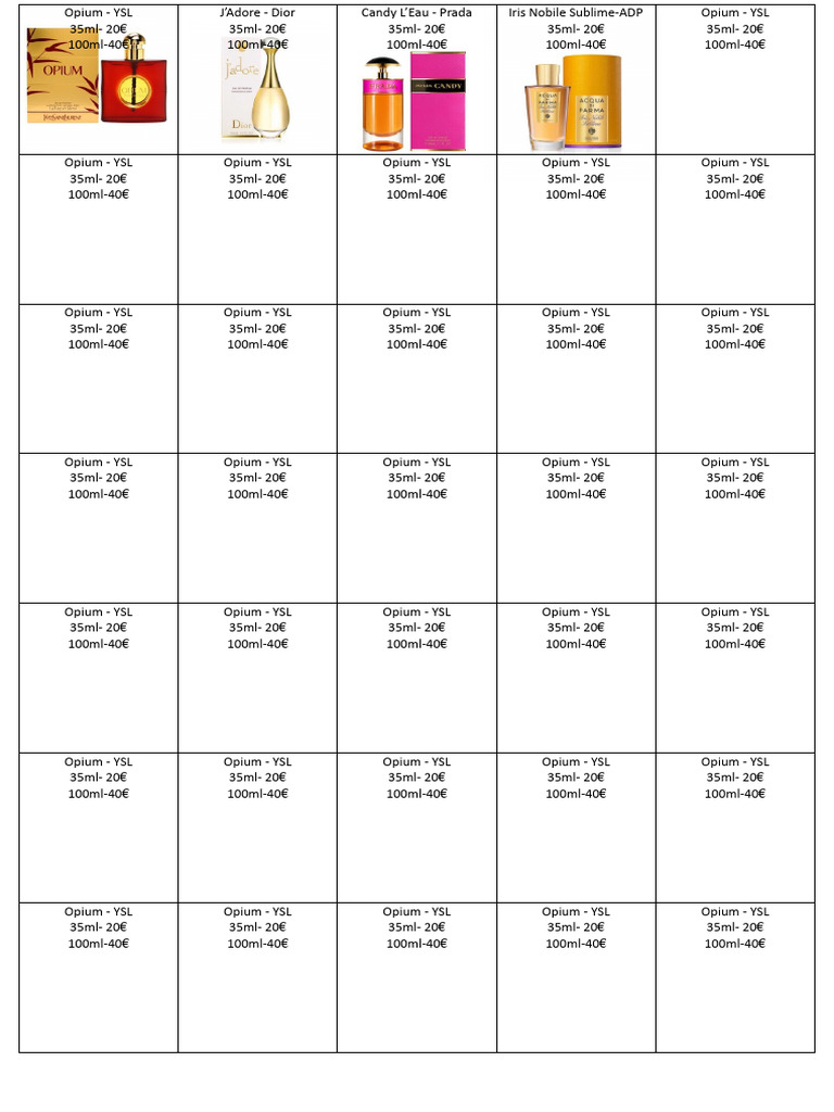 Chogan Parfum Katalog | PDF