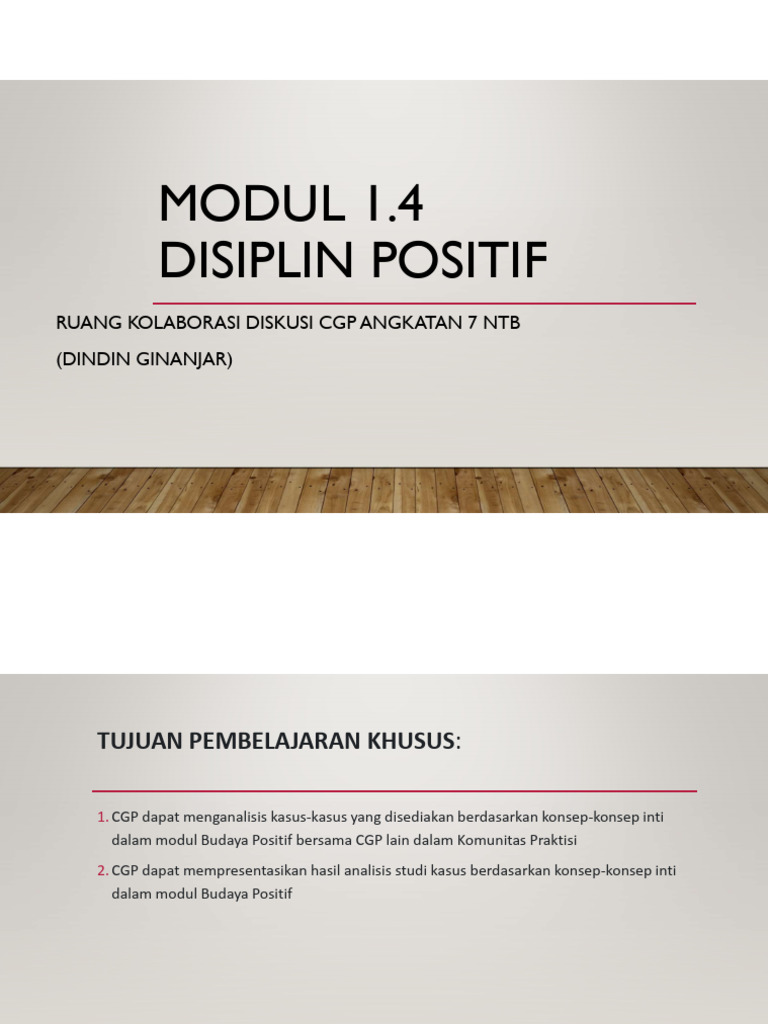 Penguatan Fasilitator Modul 1 - 4 | PDF