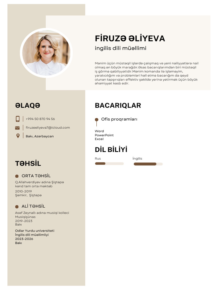 Firuze CV | PDF