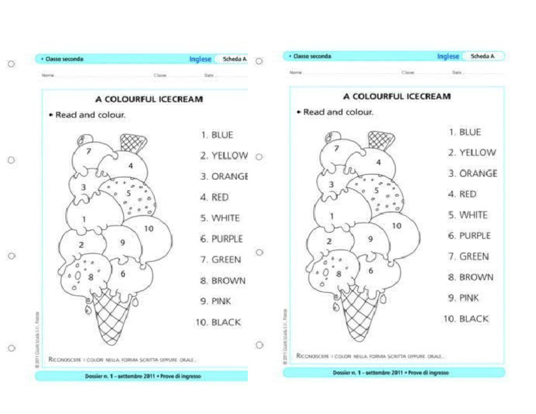 Colours Icecream | PDF