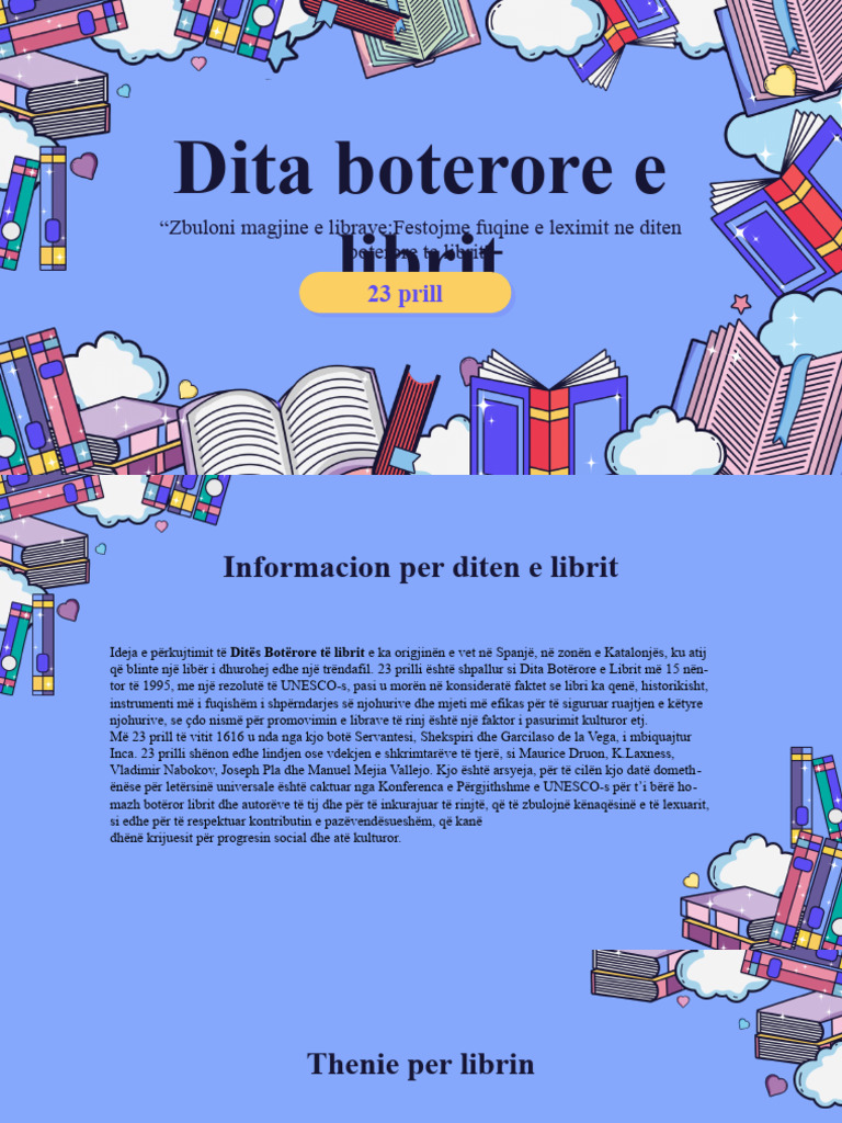 Dita e Librit | PDF