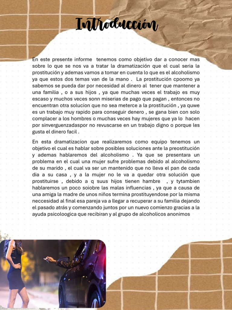 La Prostitucion Drama Pdf Prostitución Violencia