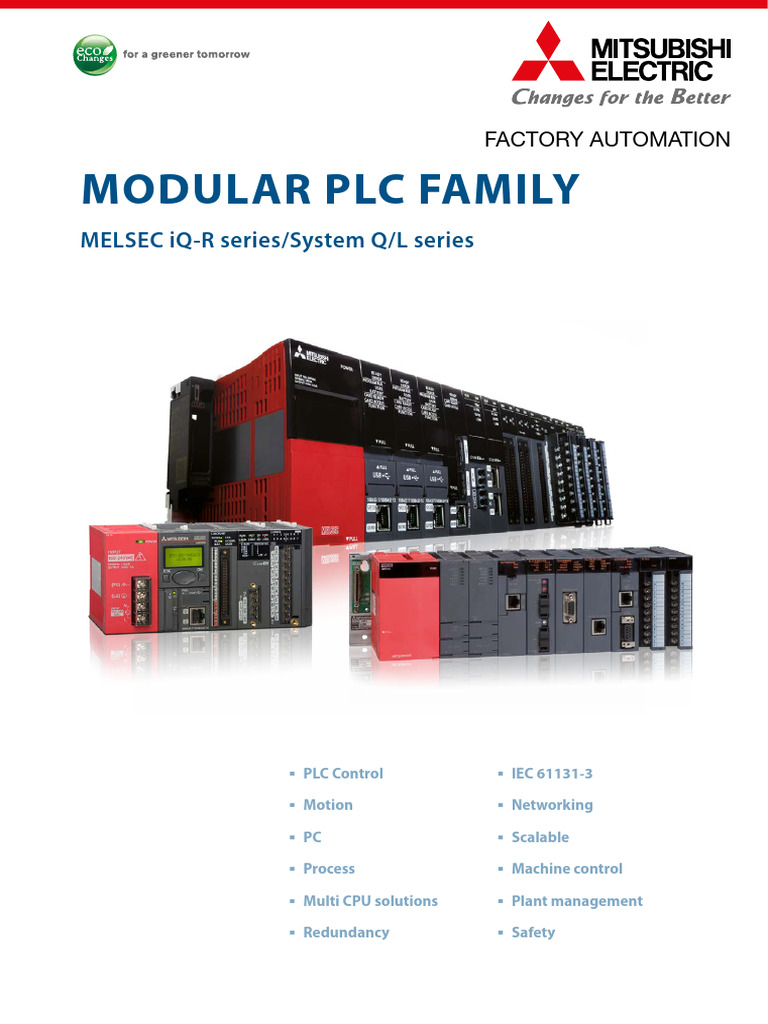 Mitsubishi Electric Modular PLC Family Catalog | PDF | Programmable ...