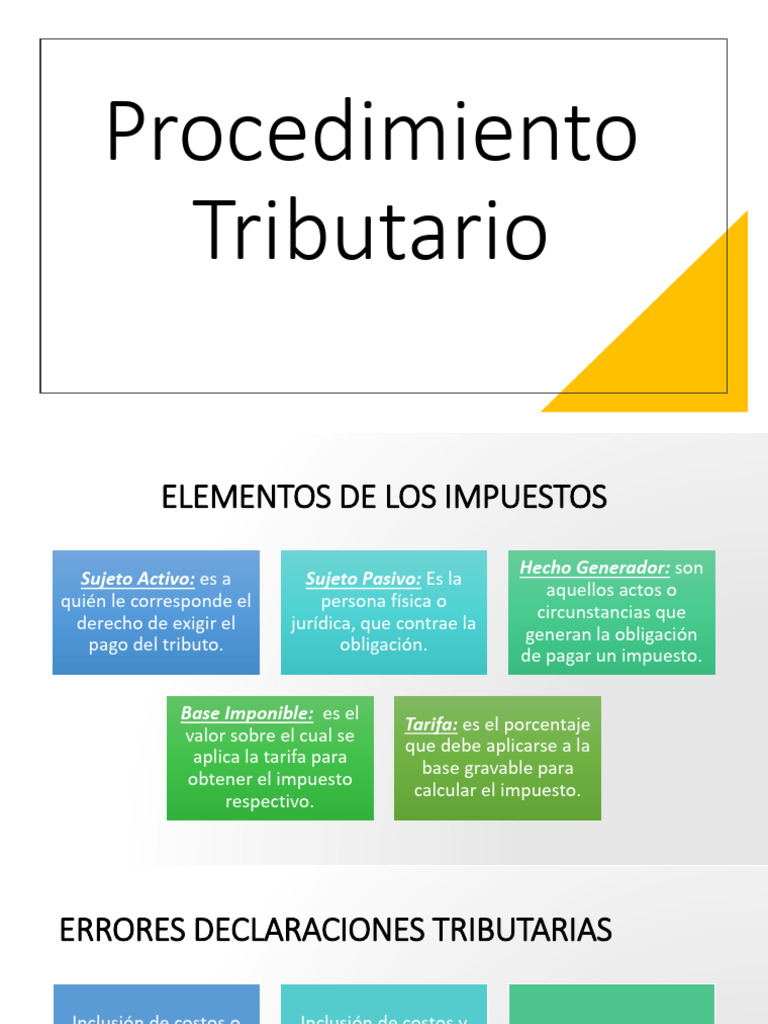 Sesion 5 - Procedimiento Tributario | PDF
