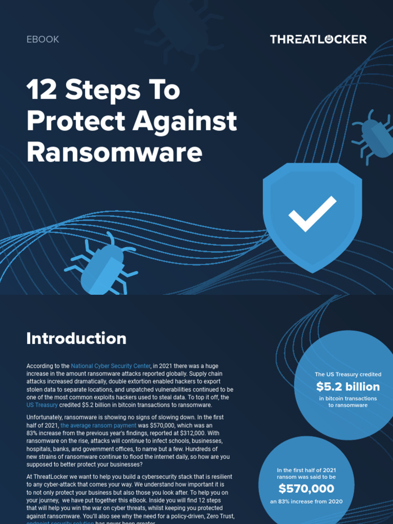 12 Steps To Protect Against Ransomware | PDF | Ransomware | Malware