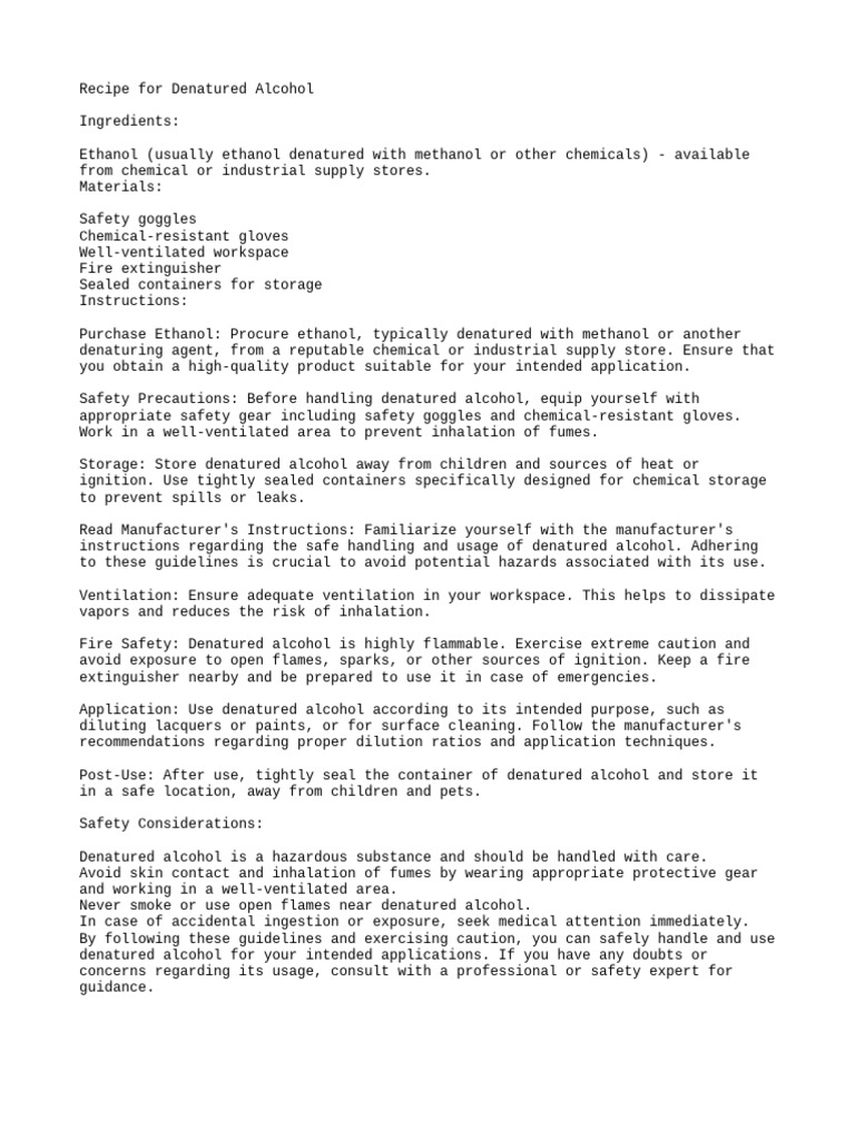 Moj Przepis | PDF | Ethanol | Occupational Safety And Health