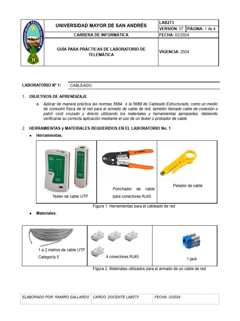 Guía de Laboratorio Telemática | PDF