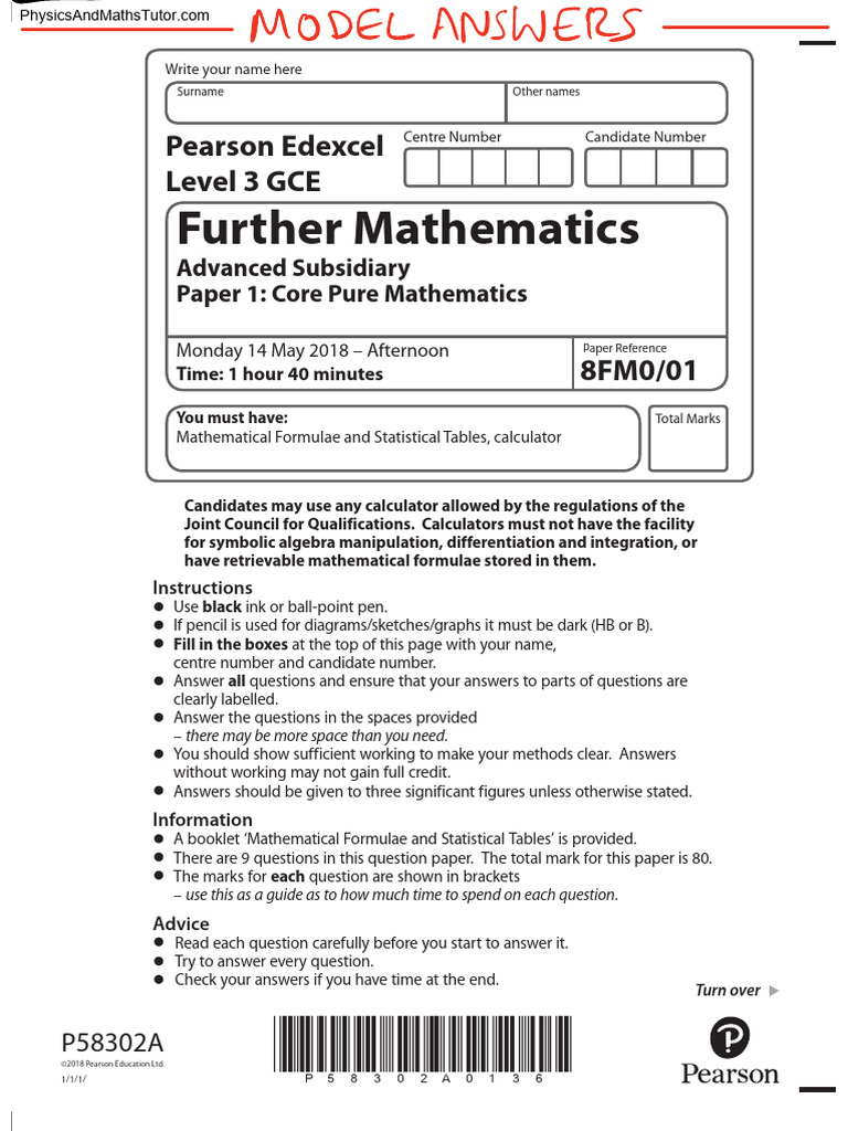 June 2018 Ma Pdf Mathematics Equations