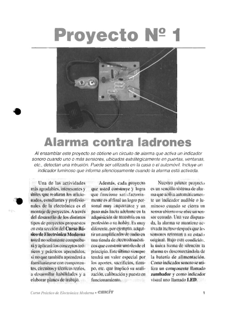 ALARMA ELECTRONICA | PDF