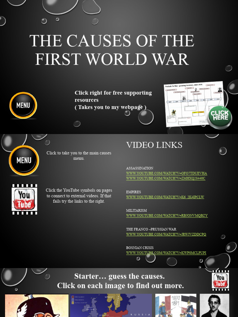 The Causes of the First World War 2016 | PDF