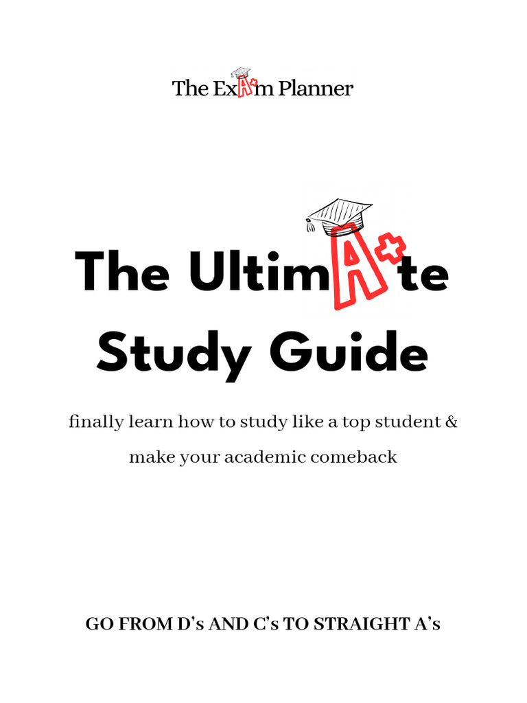 The Ultimate Study Guide | PDF | Reading Comprehension | Time Management The Ultimate Study Guide | PDF | Reading Comprehension | Time Management