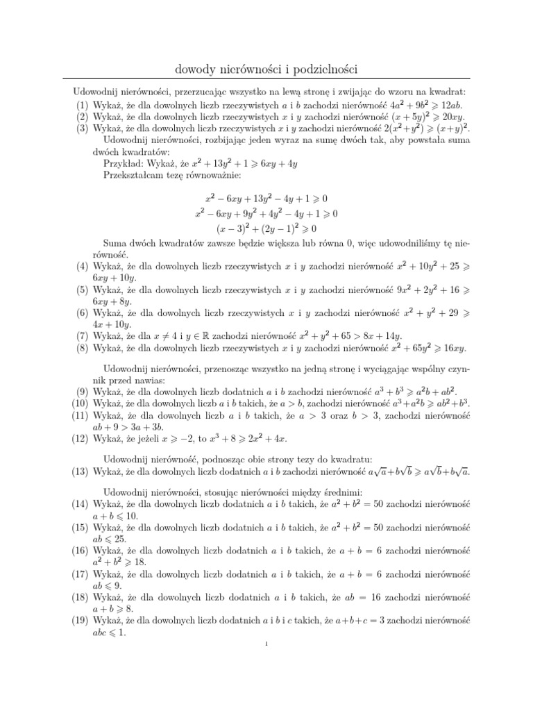 Dowody Alg | PDF