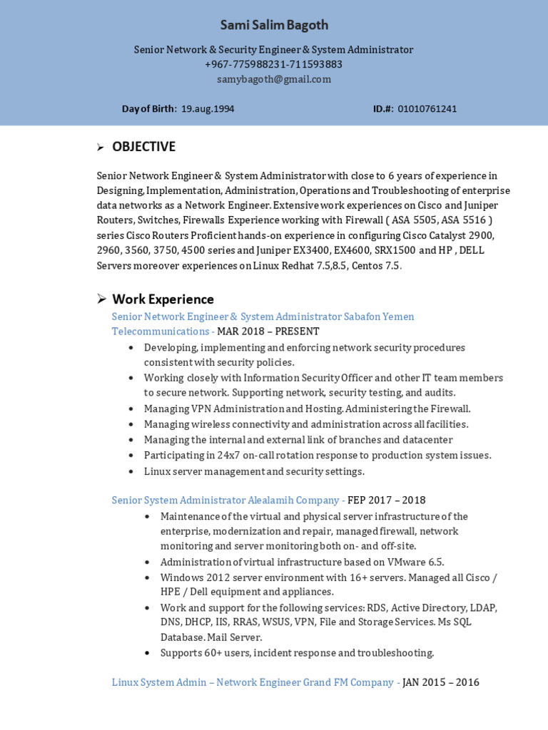 سامي سالم | PDF | Computer Network | Cisco Certifications