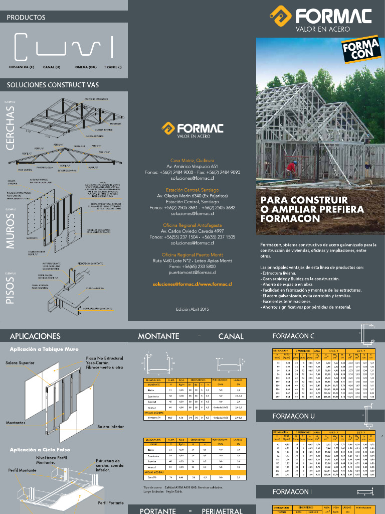 Tri - Ptico Perfiles Galvanizados | PDF