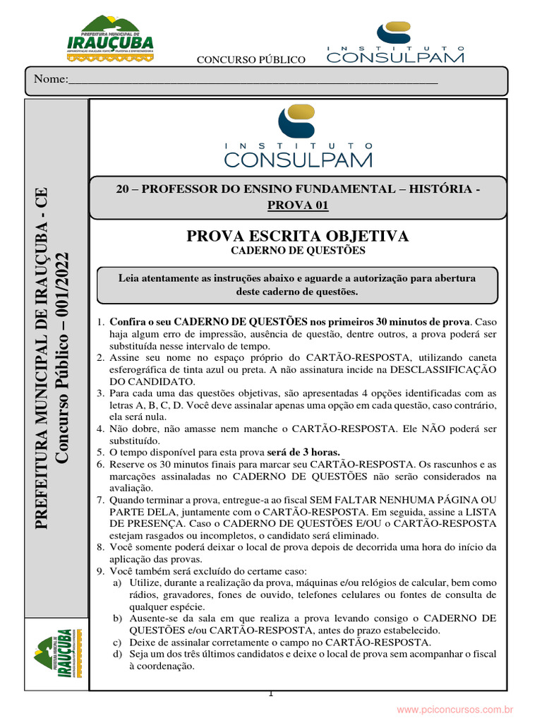 Professor Do Ensino Fundamental Historia | PDF | Envelhecimento | Pedagogia