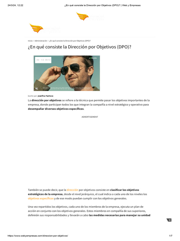 1.6 Artículo. en Qué Consiste La Dirección Por Objetivos (DPO ... 1.6 Artículo. en Qué Consiste La Dirección Por Objetivos (DPO ...
