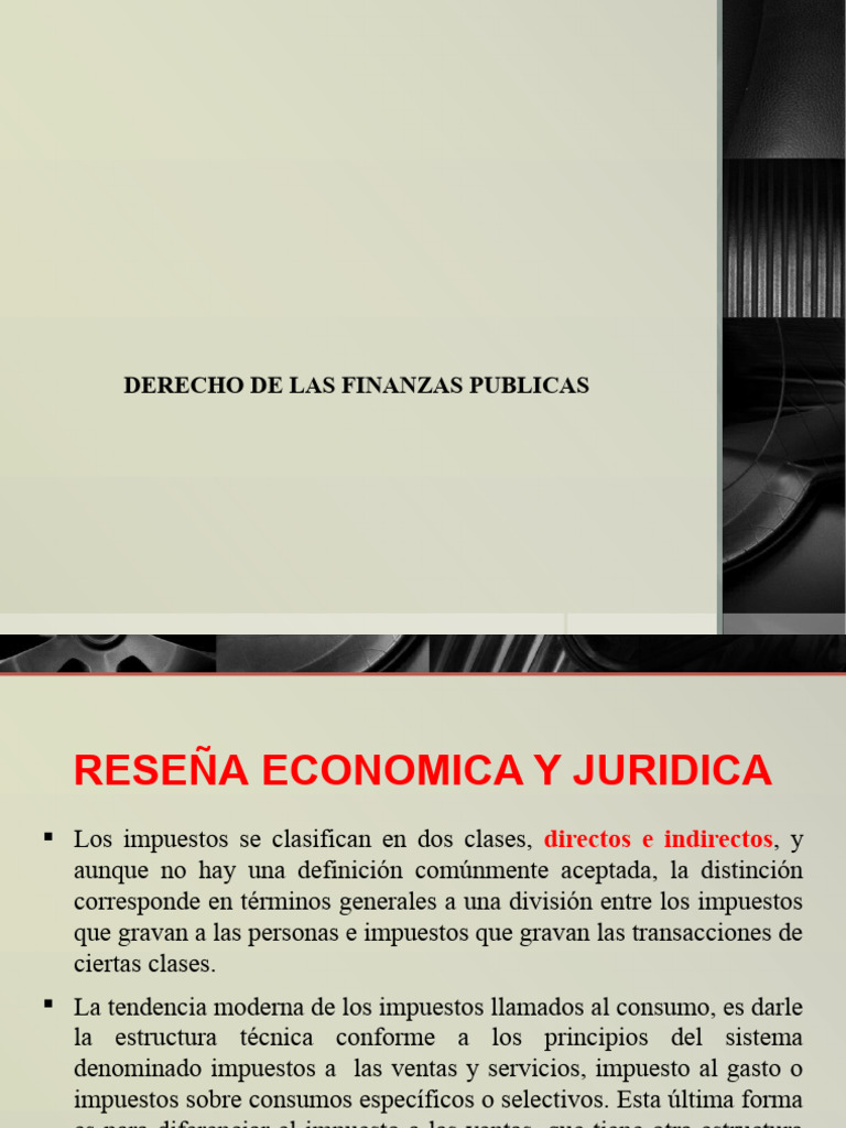 Derecho de Las Finanzas Publicas | PDF | Impuestos | Bancos