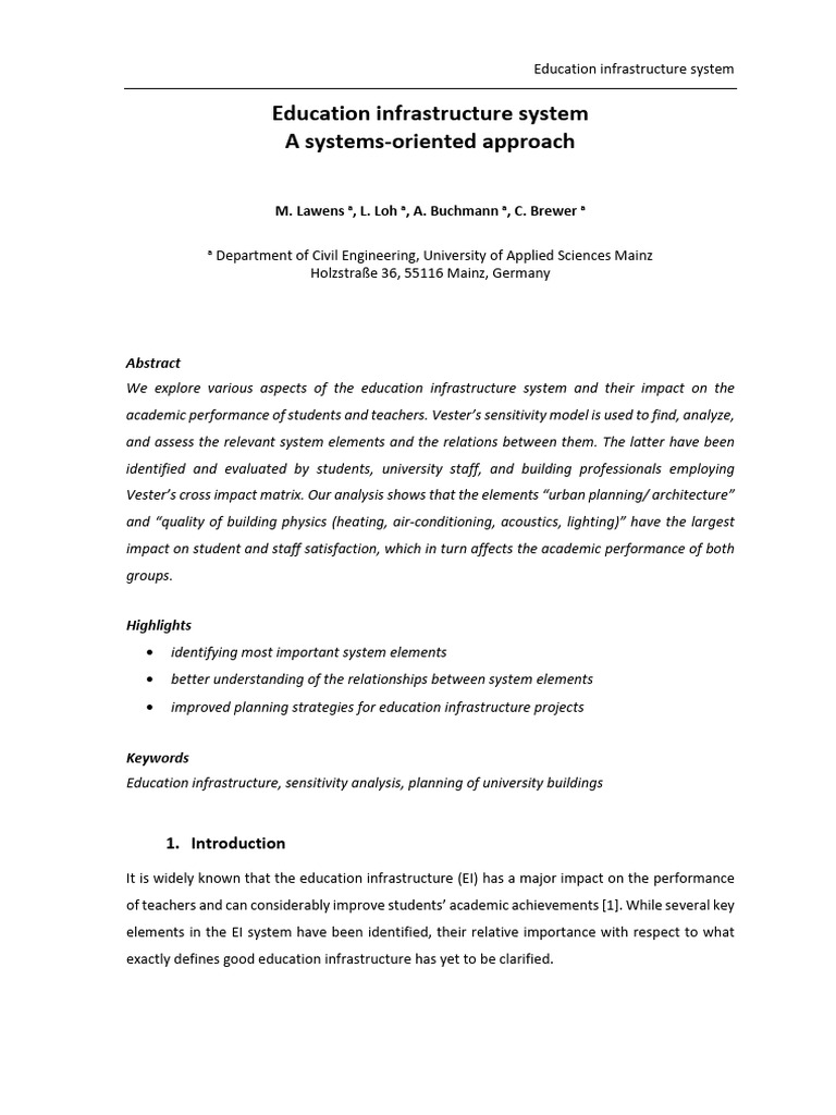 BIH-Treffen - Education Infrastructure | PDF | Summation | System
