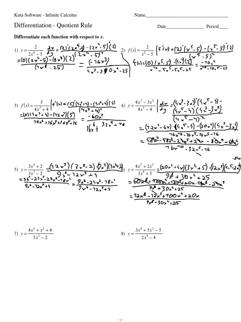 03 - Quotient Rule | PDF | Derivative | Real Analysis