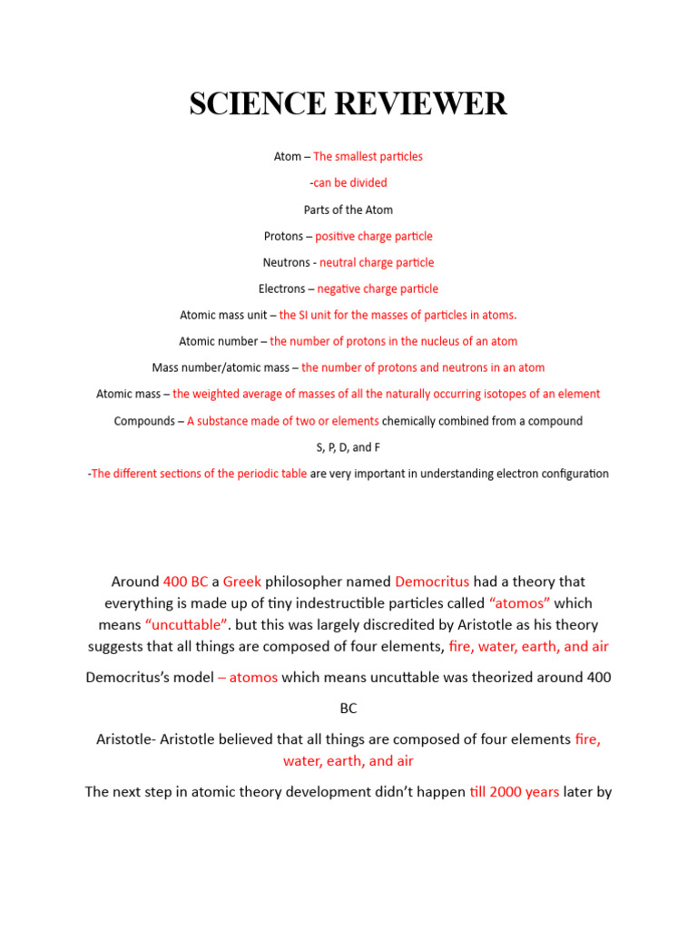 Science Reviewer | PDF