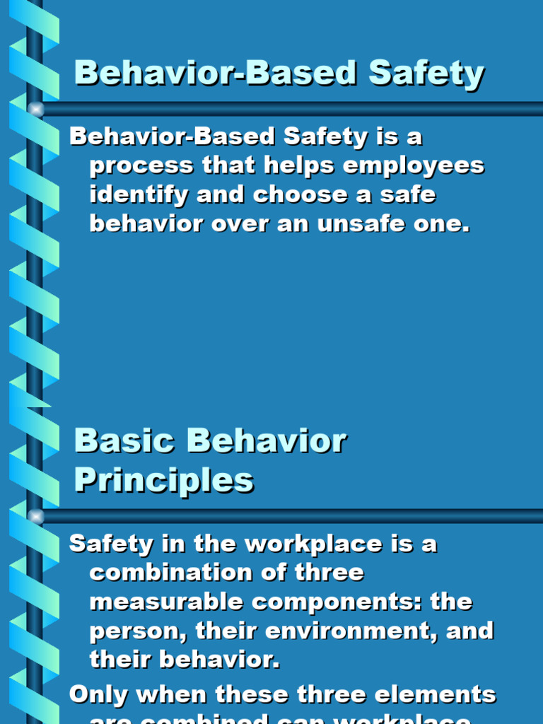 Behavior Based Safety | PDF