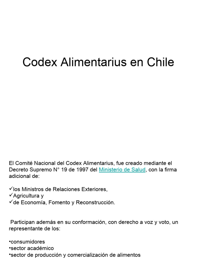 Codex - Alimentarius - en - Chile | PDF | Alimentos | Industria de ...