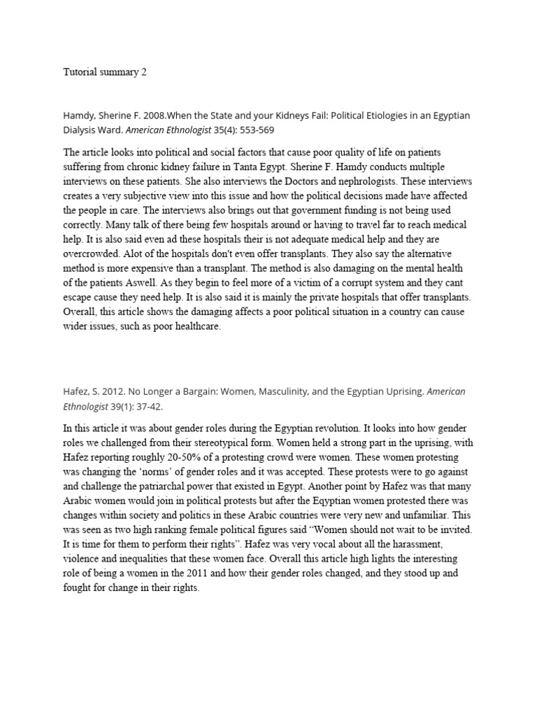 The Article Looks Into Political and Social Factors That Cau | PDF ...