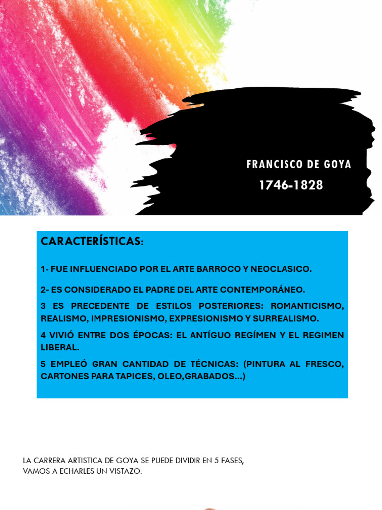 FRANCISCO DE GOYA Y REALISMO - Pres. | PDF