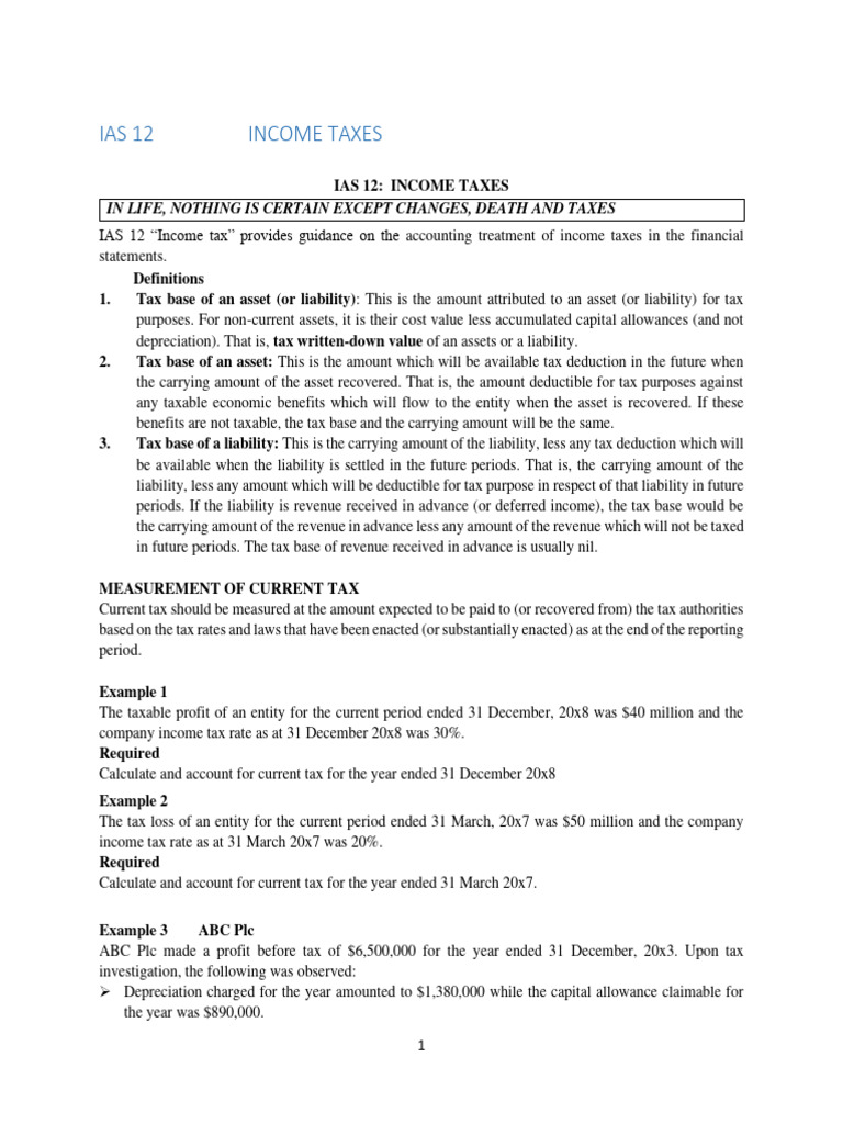 IAS 12 - 2024 | PDF