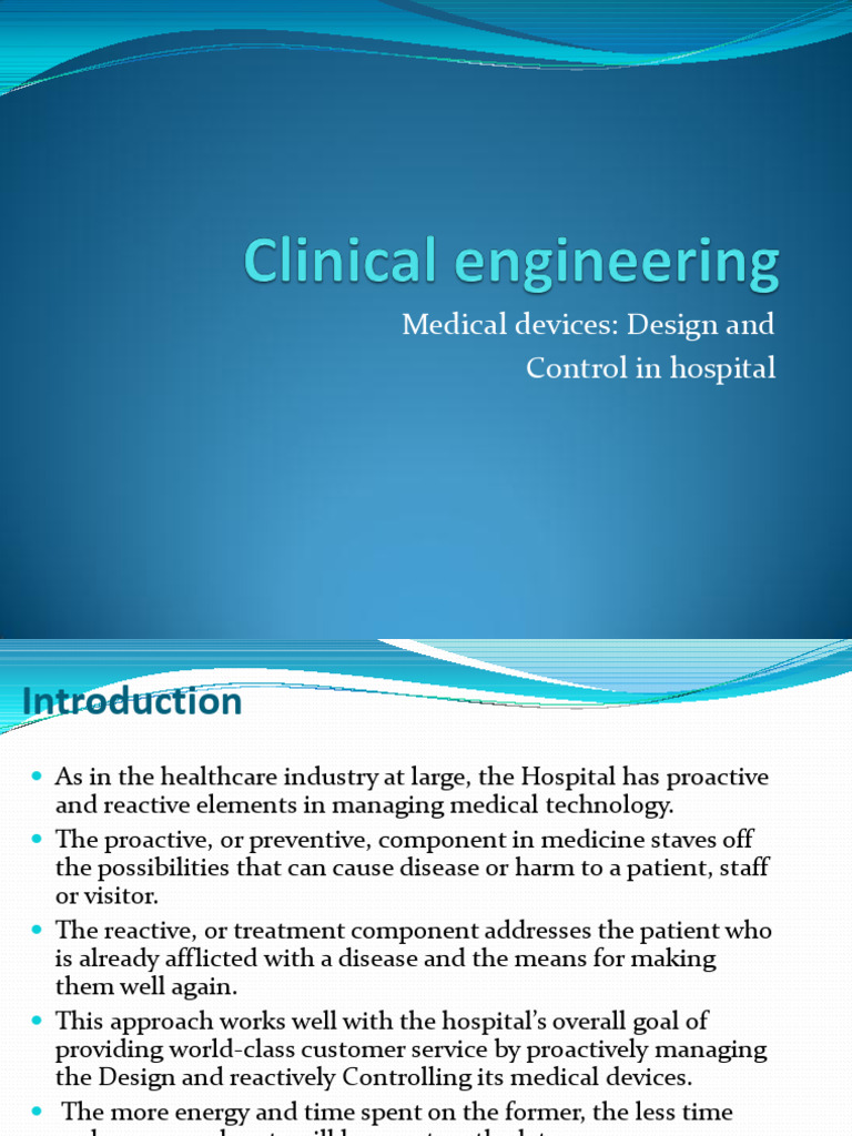 Clinical Engineering Simplified Part 3 | PDF