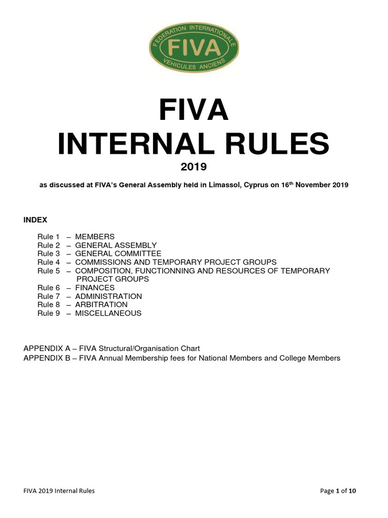 Internal Rules 2019 English Version | PDF | United Nations General ...