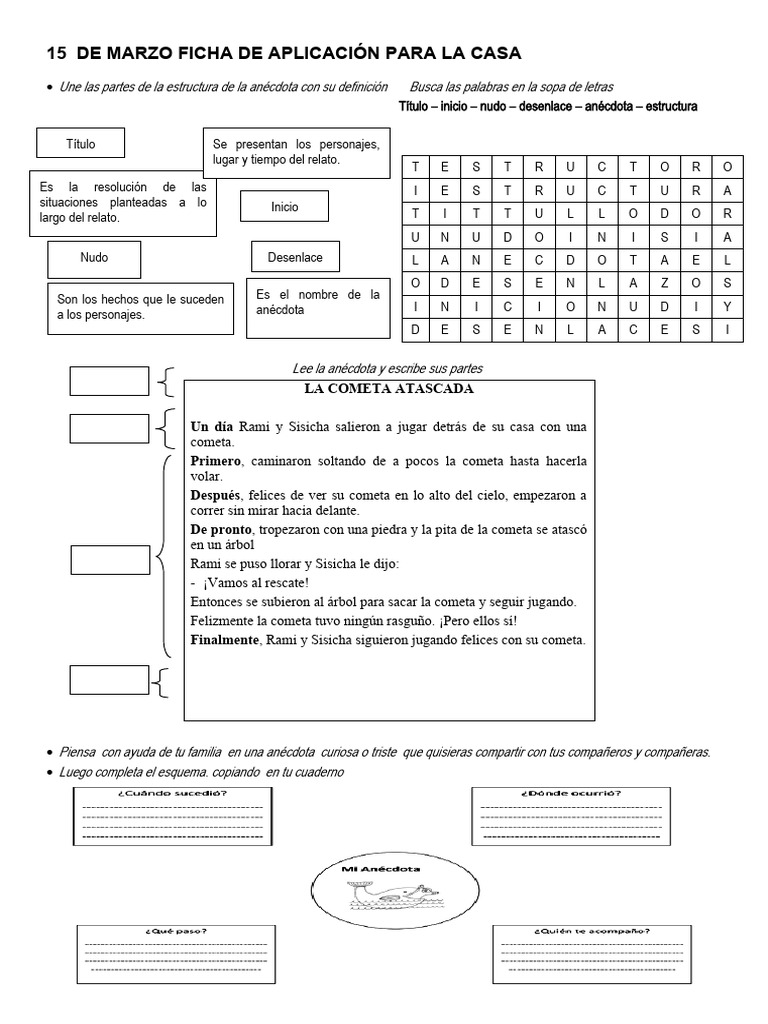 FICHA 115 C Omunicacio N Anecdota | PDF