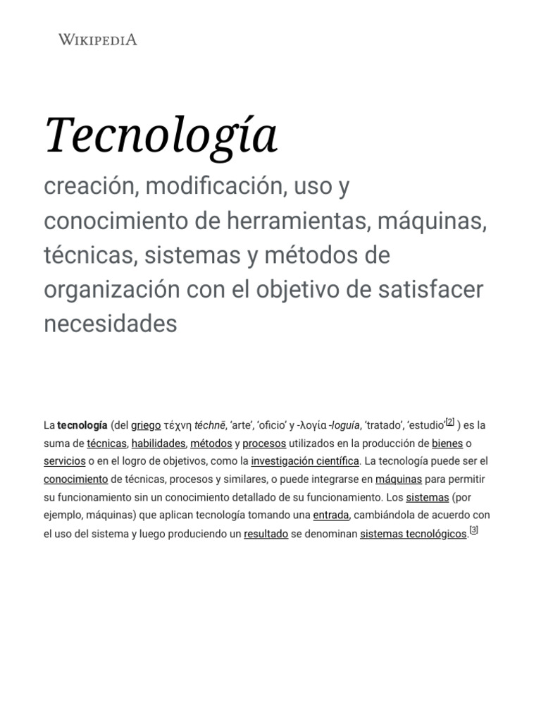 Tecnología - WikTecnología - Wikipedia, Ipedia, La Enciclopedia Libre ...