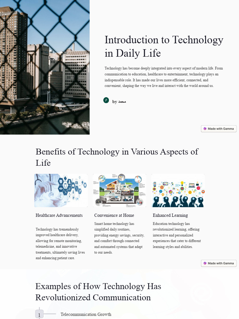 Introduction To Technology in Daily Life | Download Free PDF | Learning