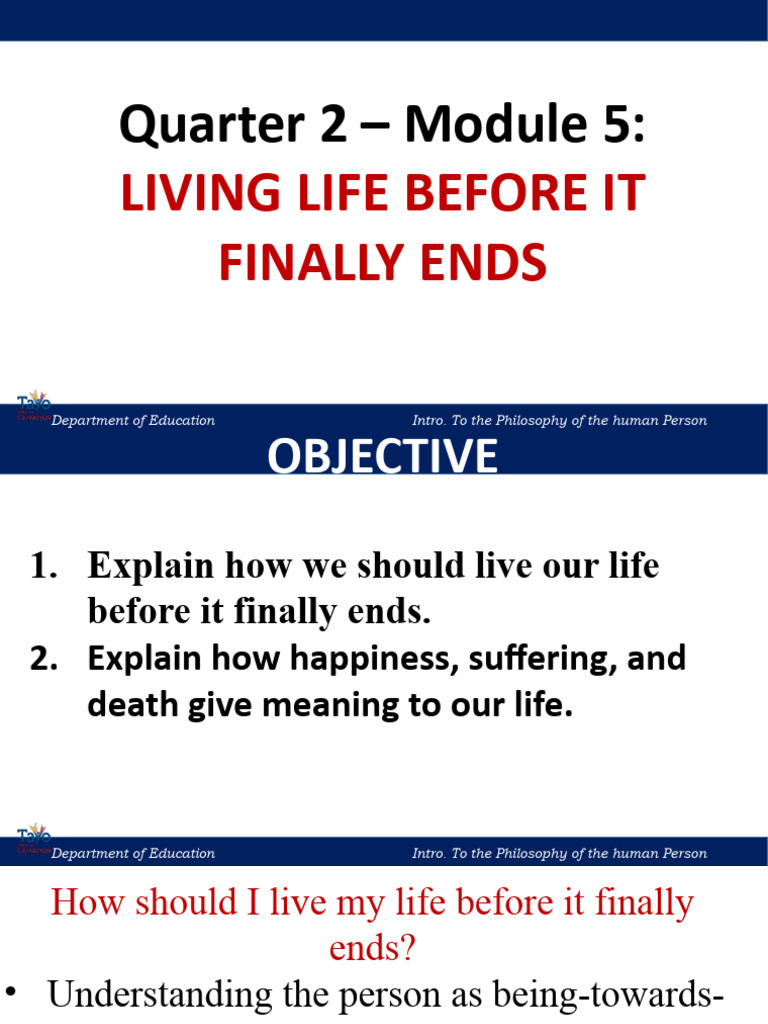Living Meaningfully Before Death | PDF | Happiness | Goal