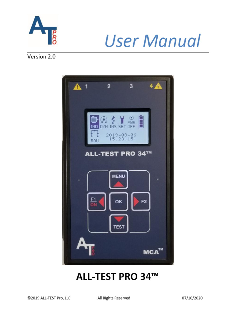 ATP AT34 Instrument User Manual - Ver 2 | PDF | Battery Charger ...