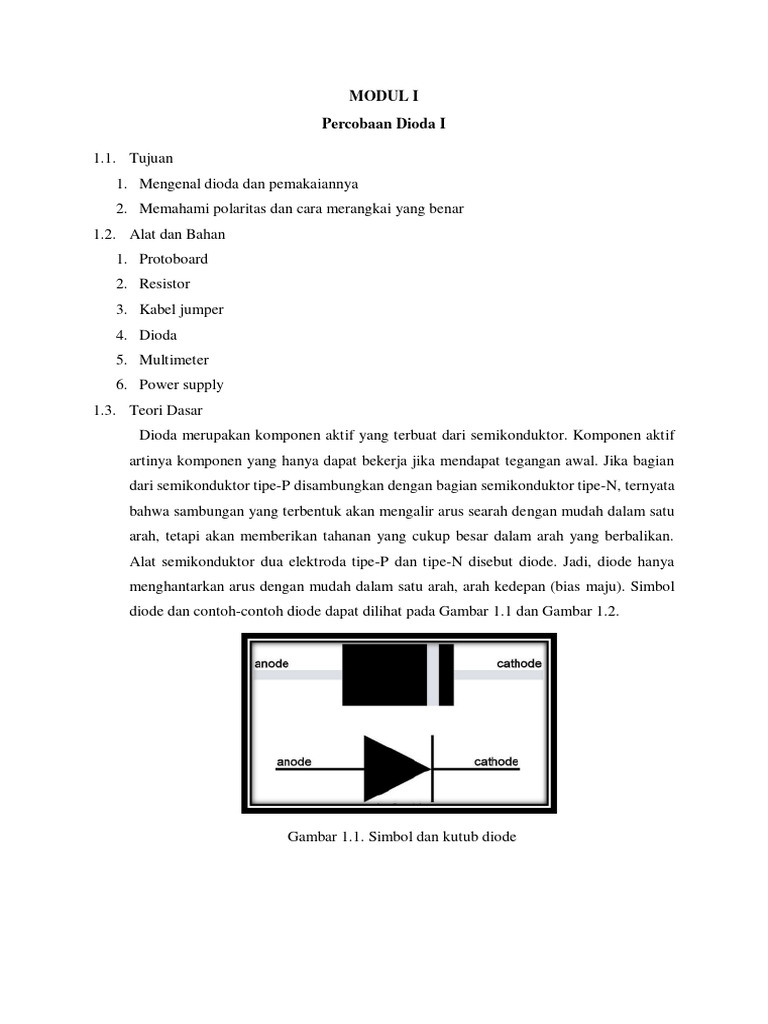 MODUL Elektronika 1 - Modul S | PDF