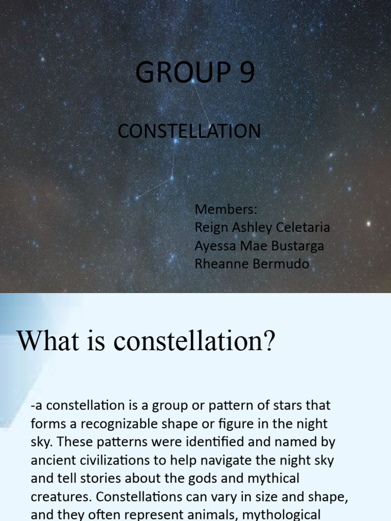 Presentation Constellation | PDF | Constellation | Zodiac