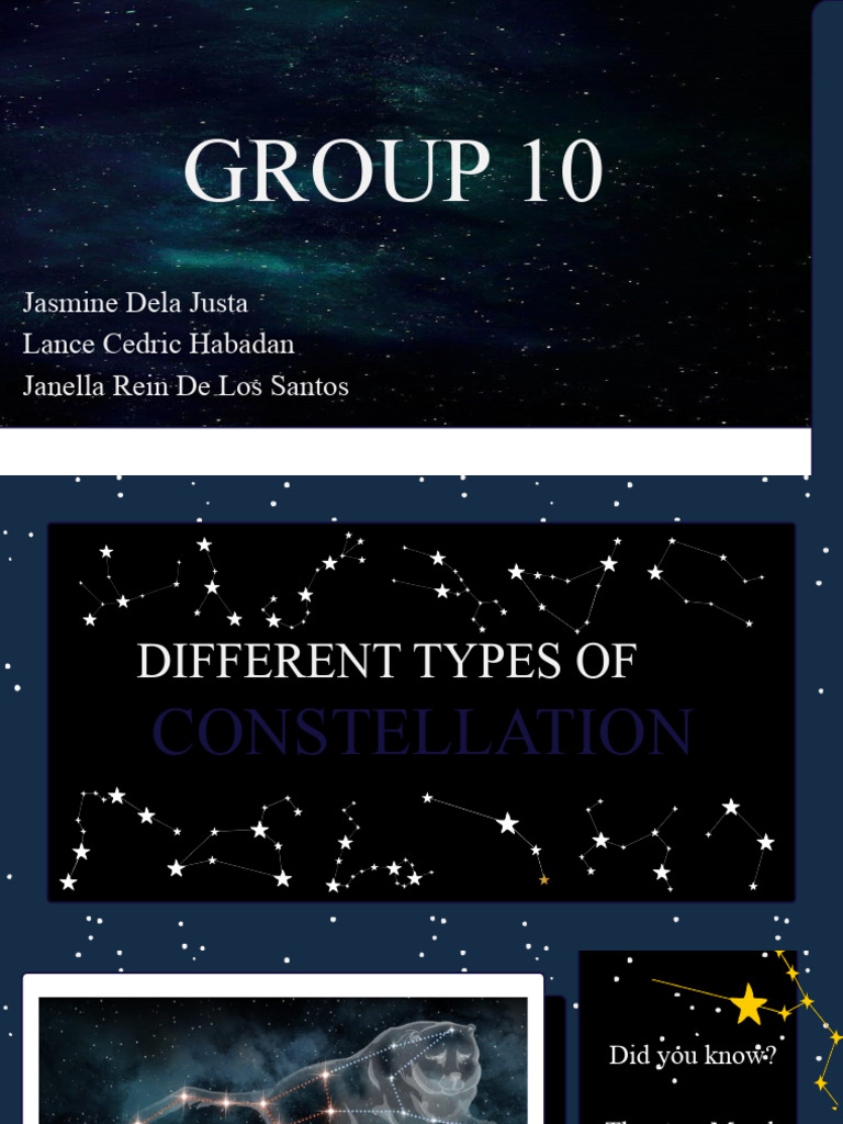 Different Types of Constellation G10 - 20240319 - 032929 - 0000 | PDF ...