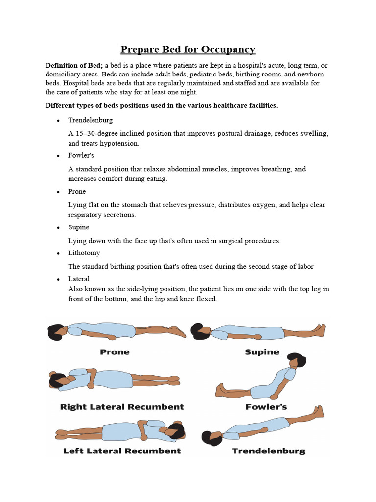 Preparing Bed for Occupancy | PDF